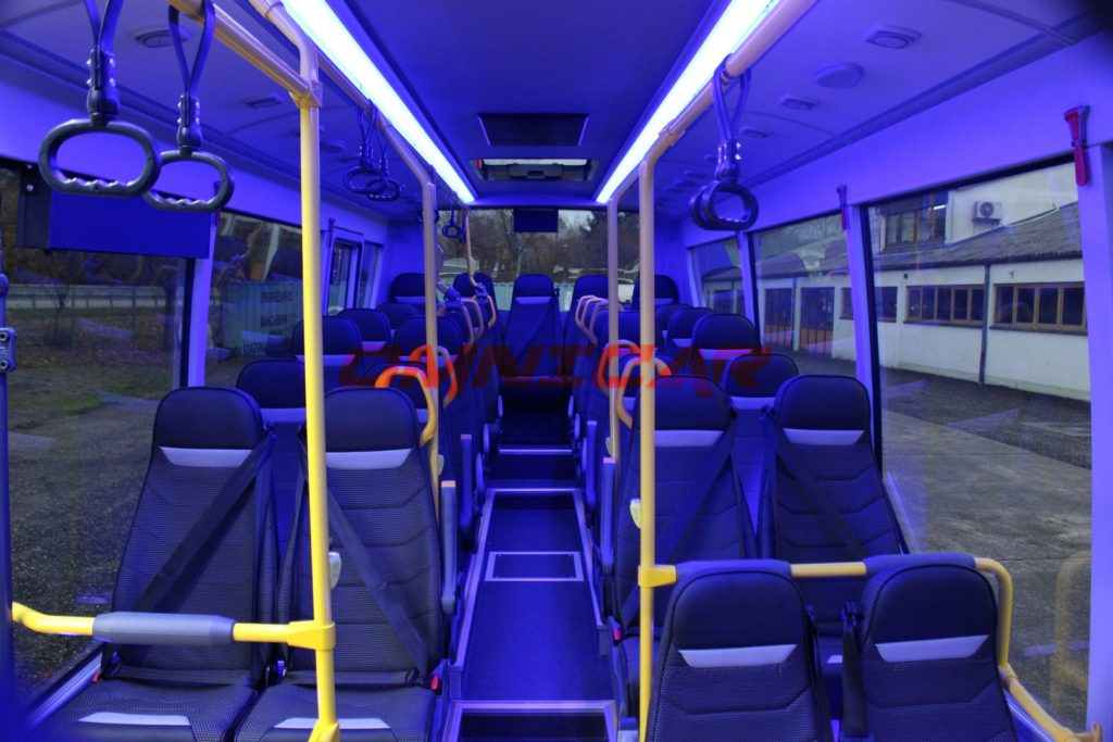 Electric Iveco city midibus lowered access low entry 37 passenger ...